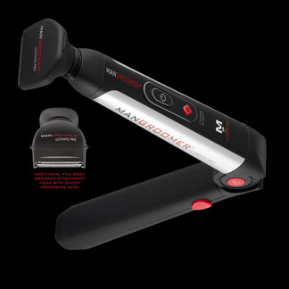 ULTIMATE PRO Back Hair Shaver with 2 Attachment Flex Heads & Power ...